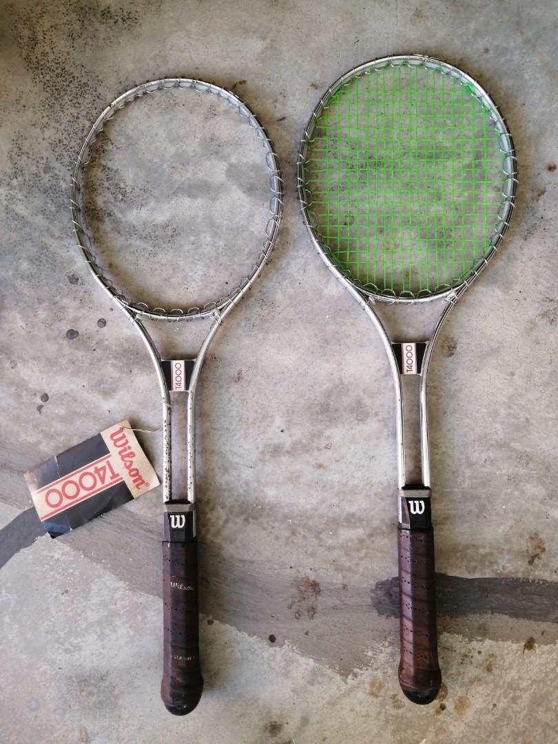 Vintage Wilson T4000 metal frame tennis racket with racket cover ...