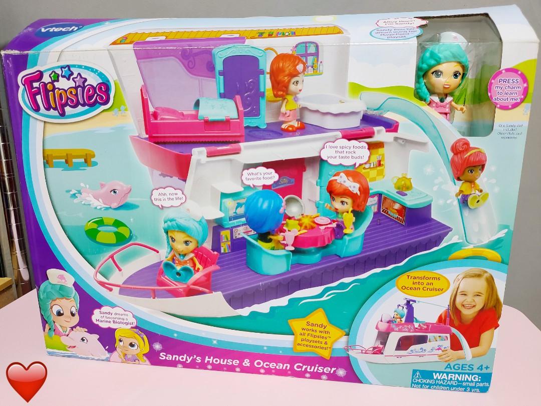 Vtech Flipsies™ Sandy's House & Ocean Cruiser Doll House Playset ...