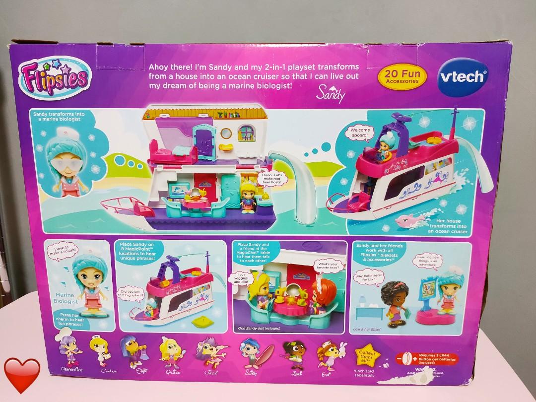 Vtech Flipsies™ Sandy's House & Ocean Cruiser Doll House Playset ...