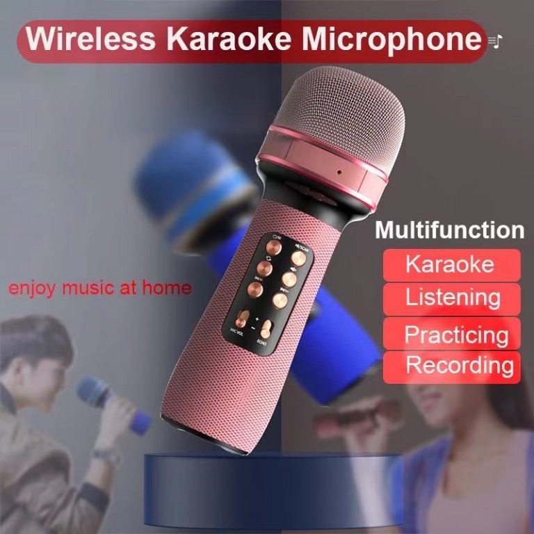 WS-898 Bluetooth Handheld Microphone Wireless Karaoke Double Speaker ...