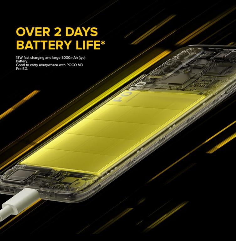 XIAOMI POCO M3 Pro 5G 4GB RAM 64GB ROM 90Hz FHD + Dot Display Media Tek ...