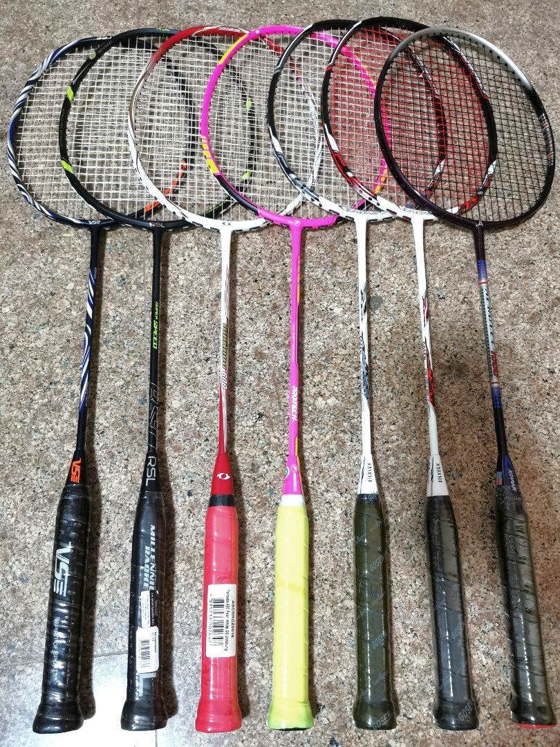 Yonex Gosen RSL Protech Victor Li Ning Carlton Ashaway Astec Felet ...