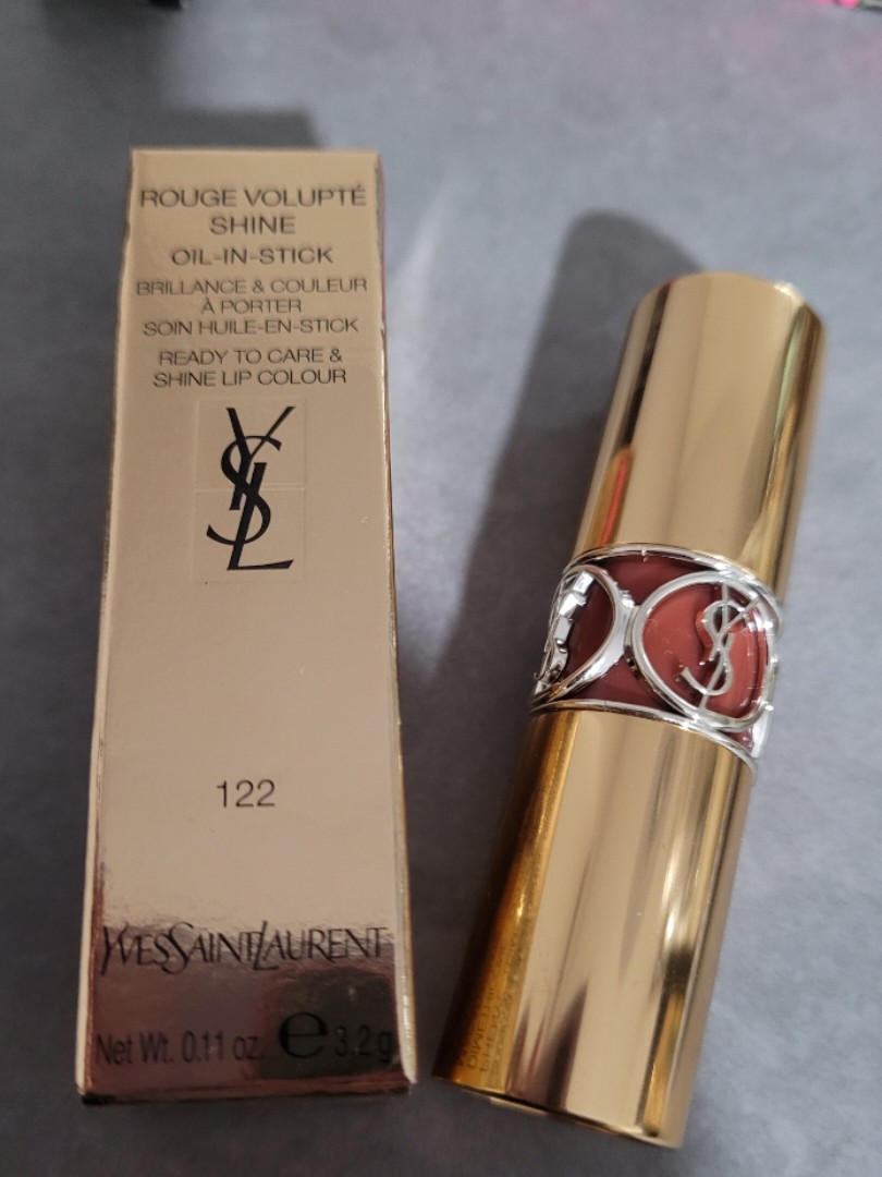 YSL Rouge Volupte Shine shade 122, Beauty & Personal Care, Face, Makeup ...