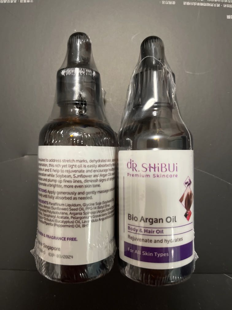 Dr Shibui Bio Argan Oil, Beauty & Personal Care, Bath & Body, Body Care ...