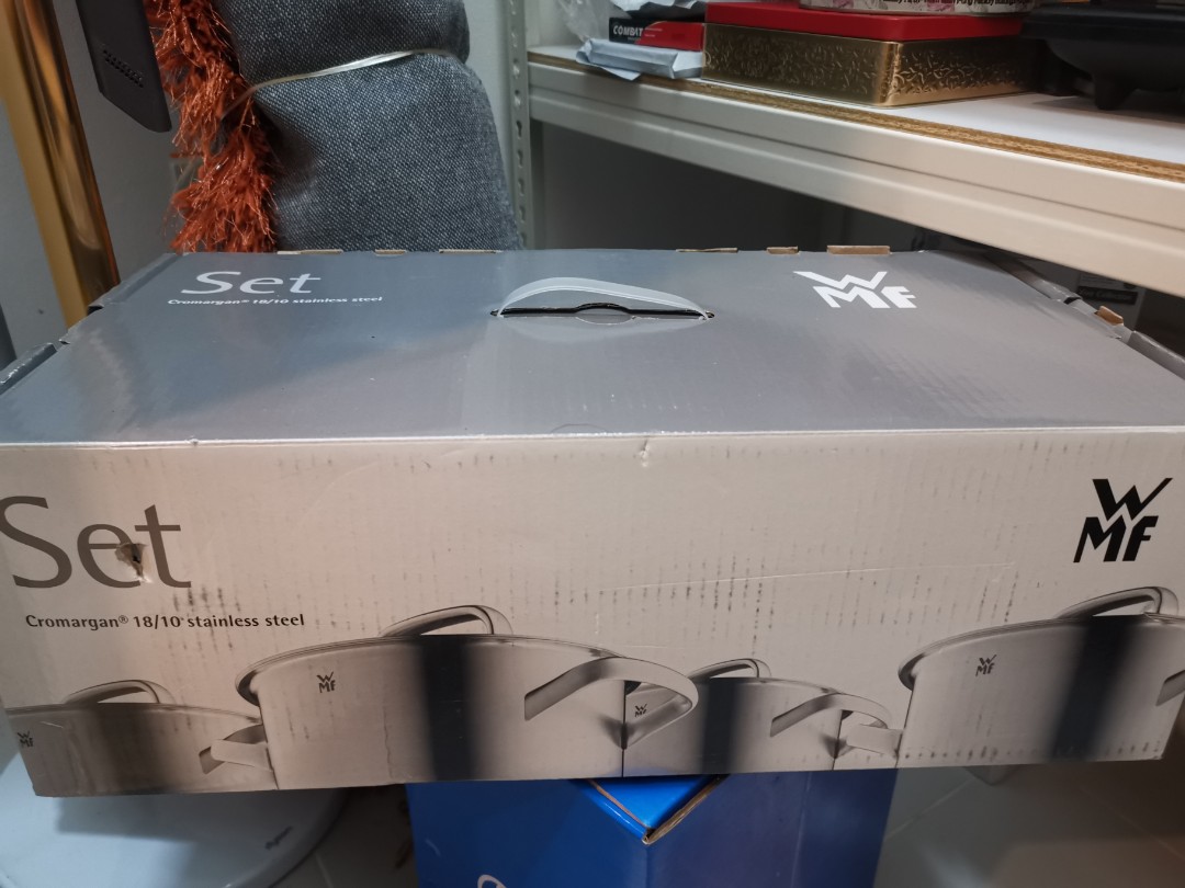Brand new wmf cromargan 18/10 stainless steel 3 pots, Furniture & Home ...