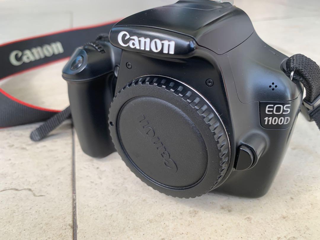 Canon EOS 1100D (body) with camera bag, Photography, Cameras on Carousell
