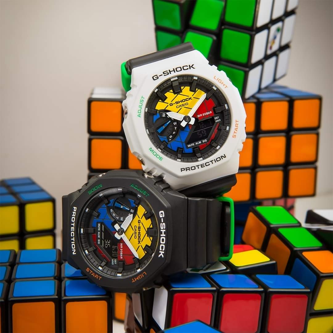 Casio G-Shock Rubik's Cube GAE-2100RC-1A Limited Edition watch, Luxury ...