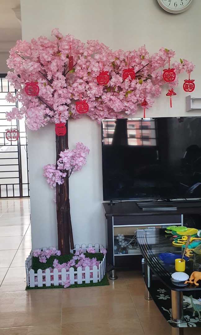 Cherry blossom tree/Sakura tree, Furniture & Home Living, Home Decor ...