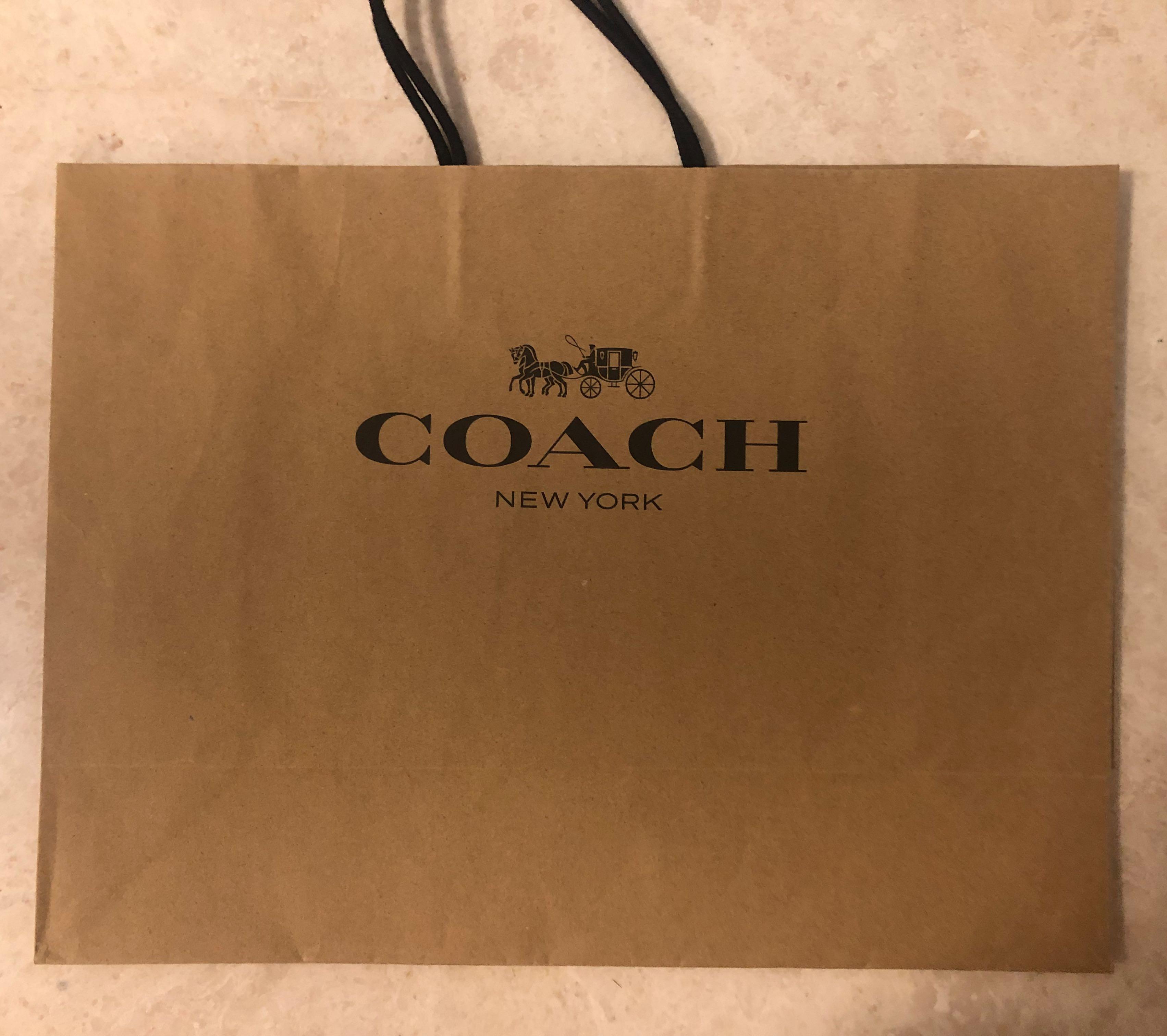 Coach paper bag, Luxury, Bags & Wallets on Carousell