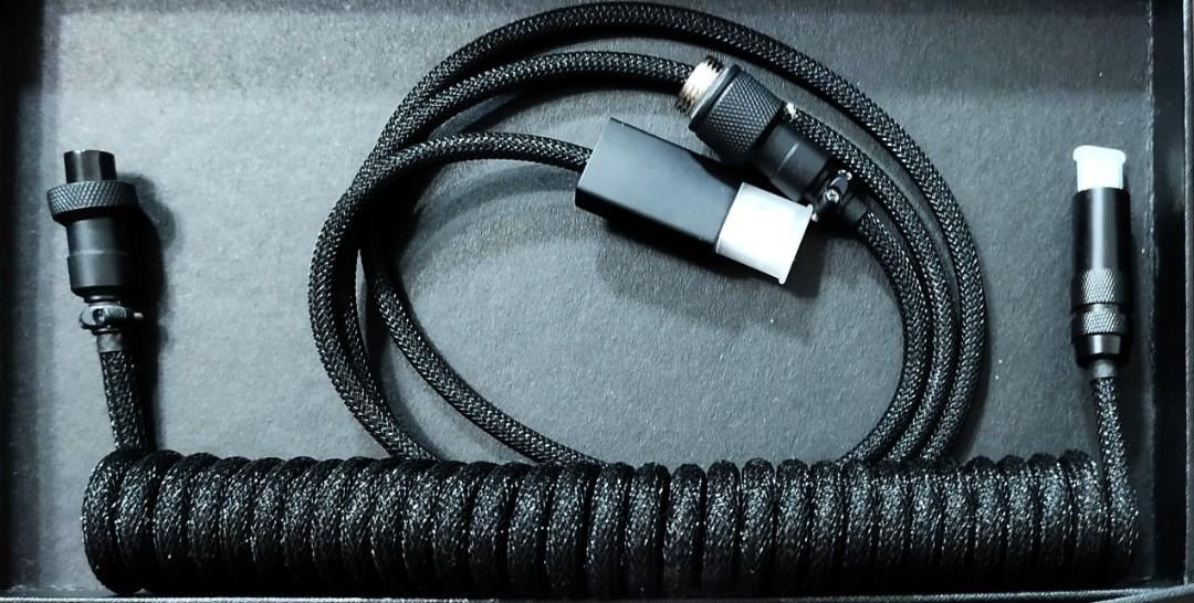 [Coiled Cable] Custom Artisan Black Coiled Cable for Mechanical ...