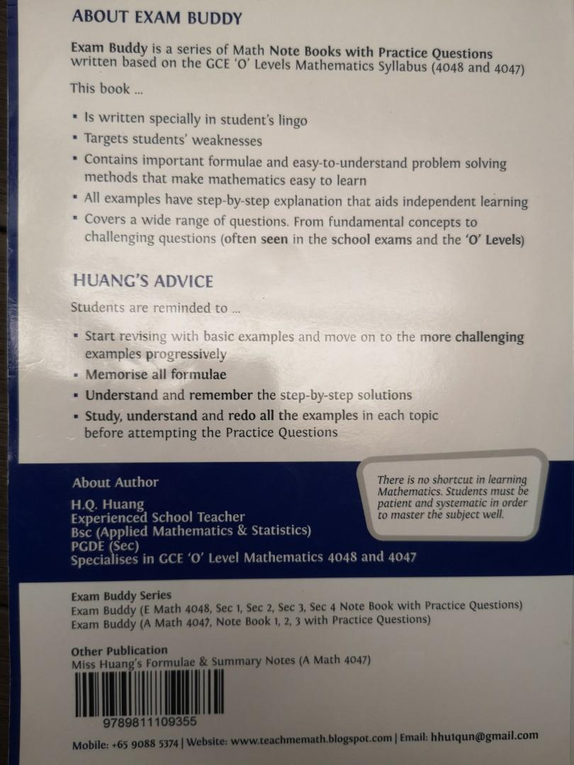 Exam Buddy A Math, Hobbies & Toys, Books & Magazines, Assessment Books ...