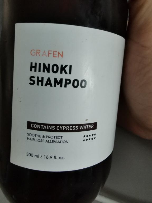 Grafen Hinoki Shampoo 500ml, Beauty & Personal Care, Hair on Carousell