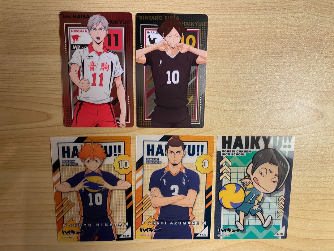 haikyuu metal and clear cards, Hobbies & Toys, Memorabilia ...