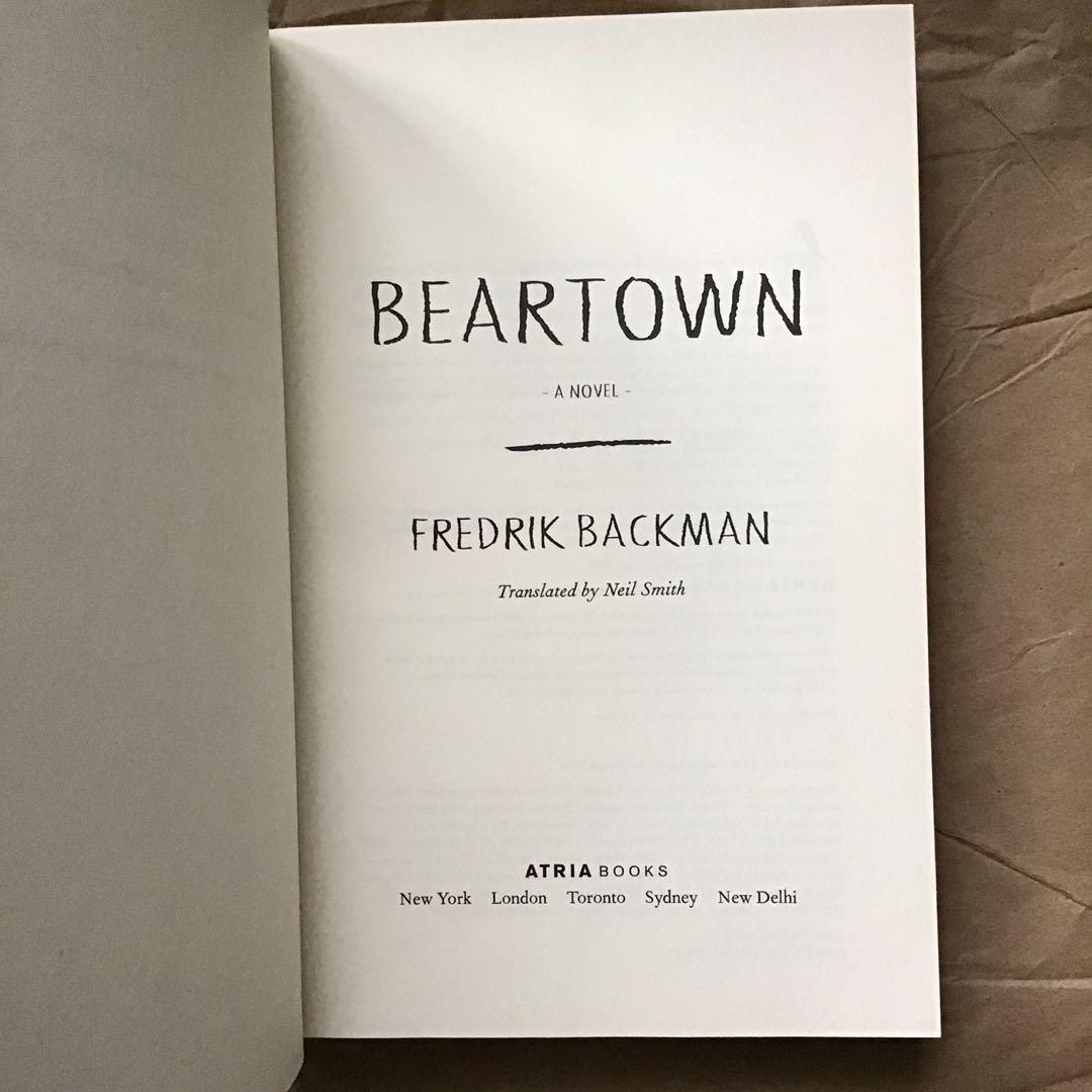 HB Bear Town by Fredrik Backman, Hobbies & Toys, Books & Magazines ...
