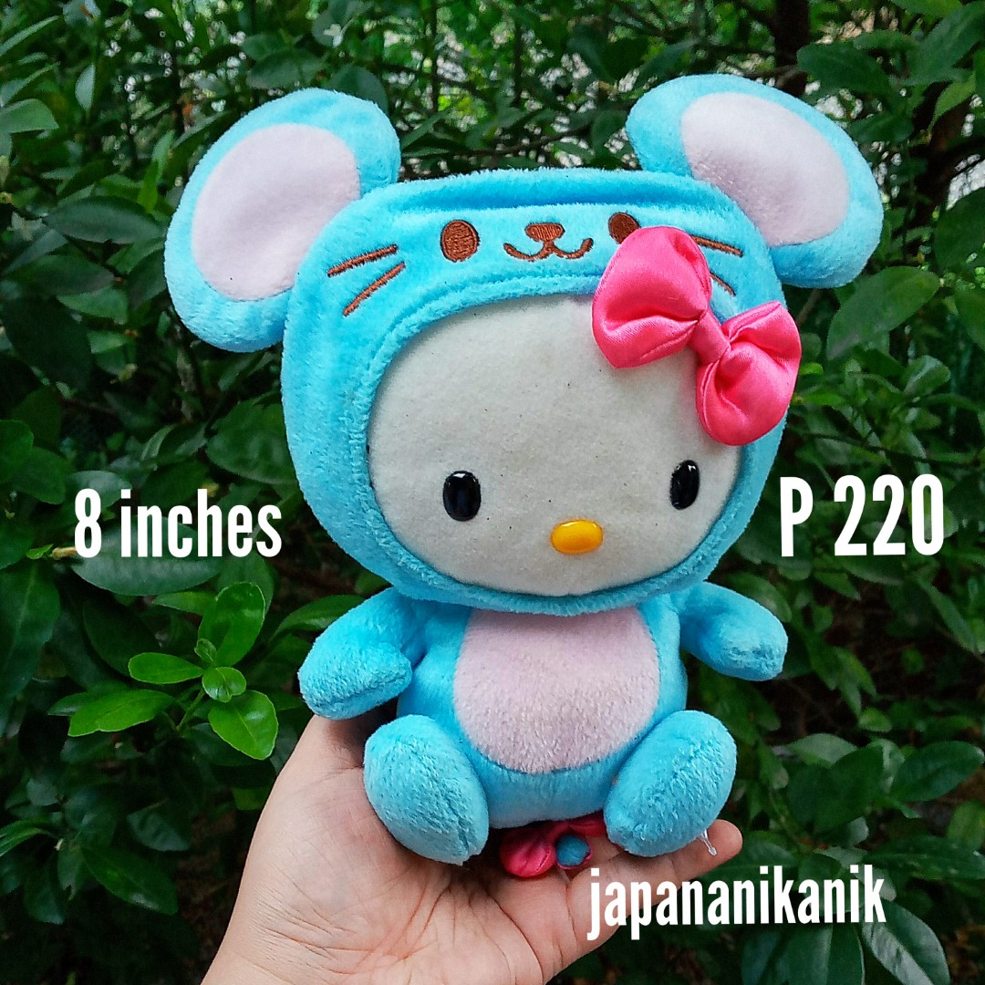 Hello Kitty in Blue Rat Costume Stuffed Toy, Hobbies & Toys, Toys ...