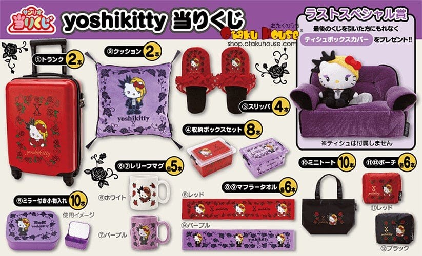 Hello Kitty X Yoshi Kitty Kuji Prize 1 Mini Luggage, Hobbies & Toys ...