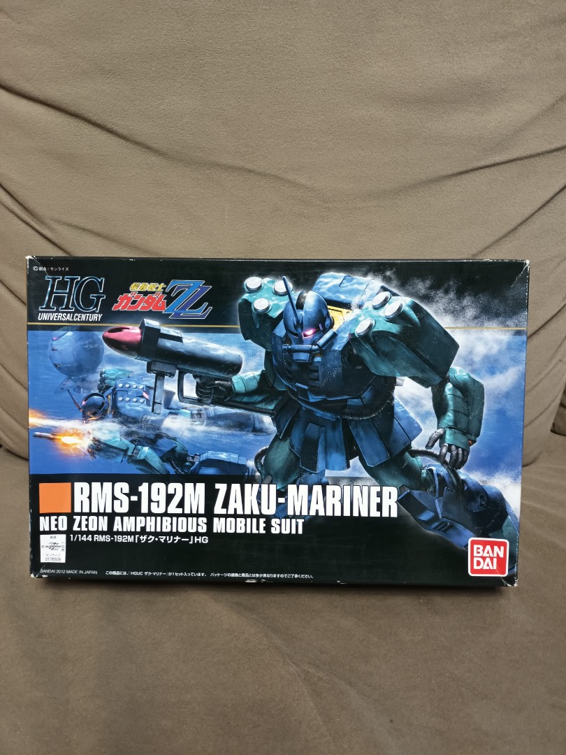 高達模型HG 1/144 GUNDAM ZZ GUNDAM HGUC RMS-192M ZAKU-MARINER水渣古 自護, 興趣及遊戲, 玩具 & 遊戲類 - Carousell