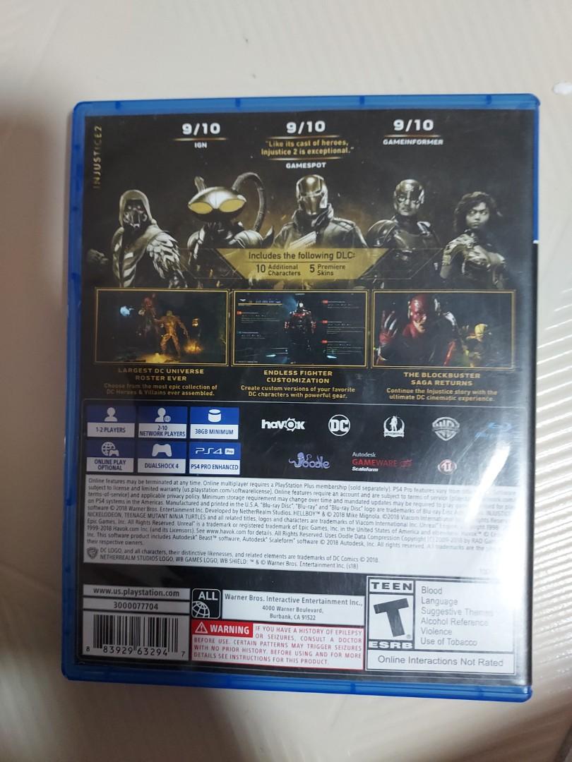 Injustice 2, legendary Edition, Video Gaming, Video Games, PlayStation ...
