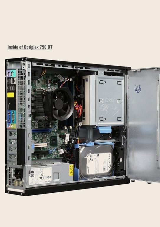 Intel Core i3-2100 Dell Desktop With 22-inch LED Wide Pivot Monitor ...