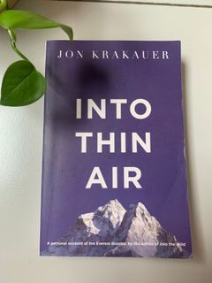 Into thin air - Jon Krakauer, Hobbies & Toys, Books & Magazines ...