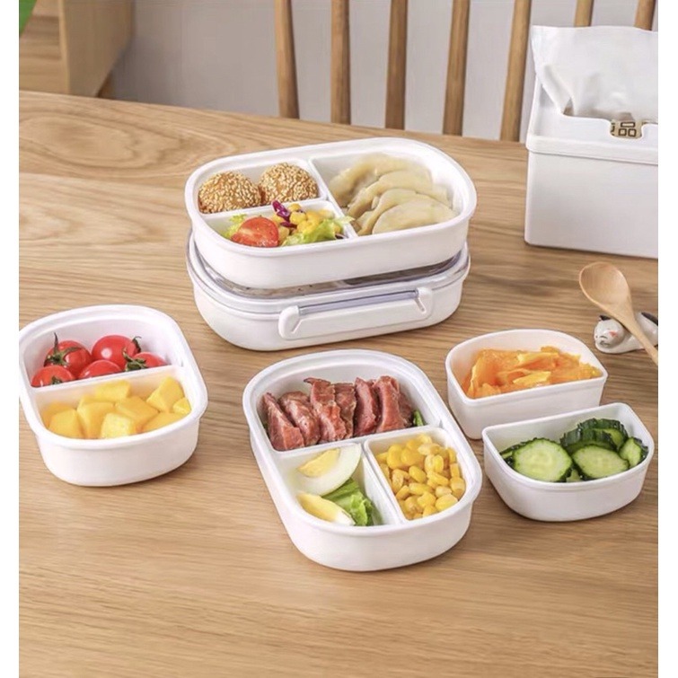 Japanese Lock & Lock Compartment Bento / Fruit / Lunch Box, Furniture ...