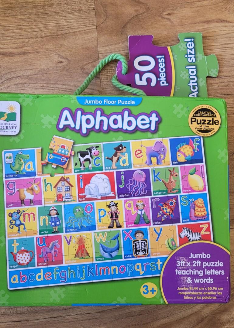 Jumbo Alphabet puzzle, Hobbies & Toys, Toys & Games on Carousell