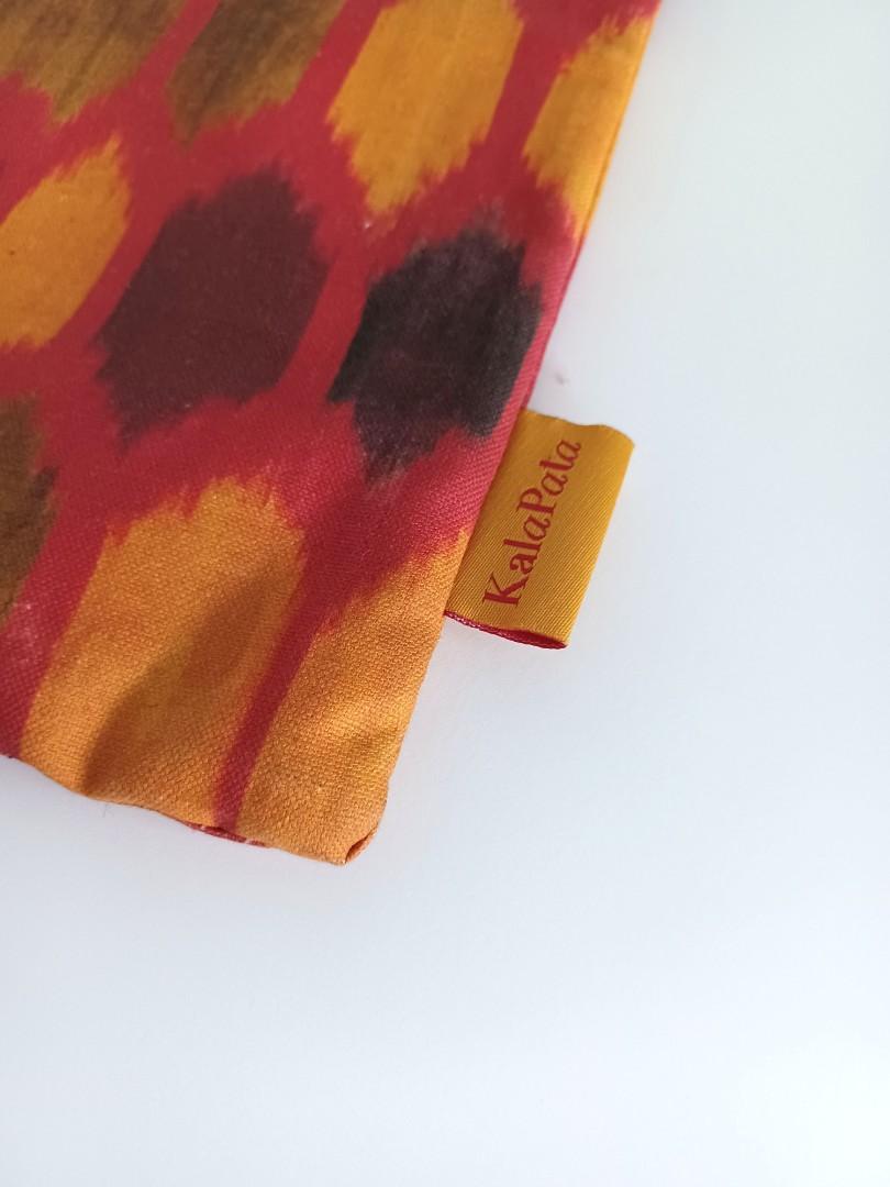 KALA PATA Sultana ikat print oversized clutch, Women's Fashion, Bags ...