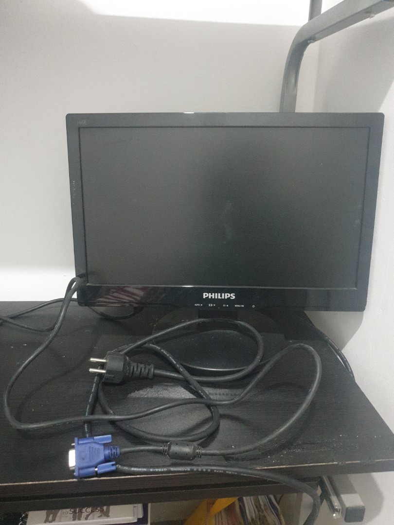 LCD Monitor Komputer Phillips 16' wide, Elektronik, TV & Perlengkapan ...