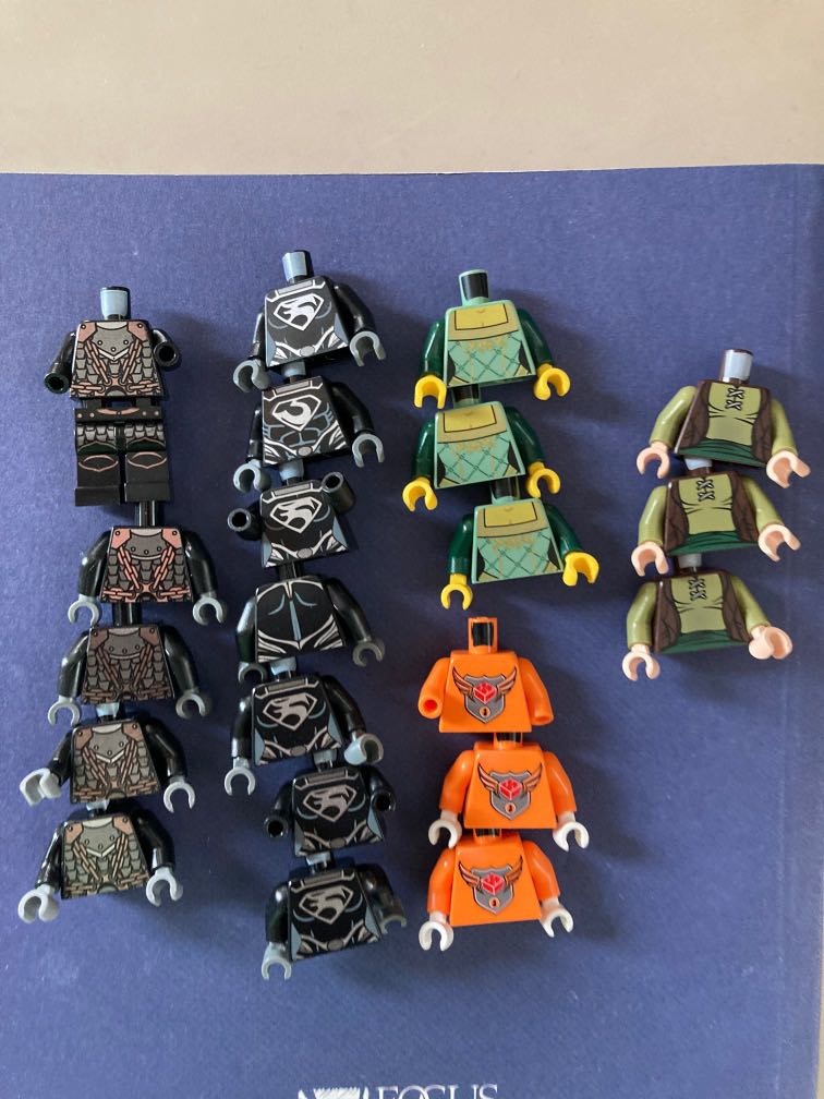 LEGO minifig torso misc inc rare General Zod and Kingdoms Advent 2010 ...