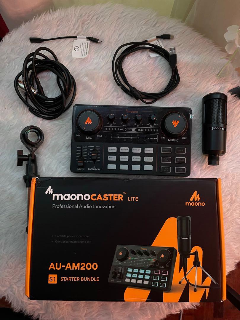 Maono AU-AM200-S1 Sound Card (Condenser and Microphone Set), Audio ...