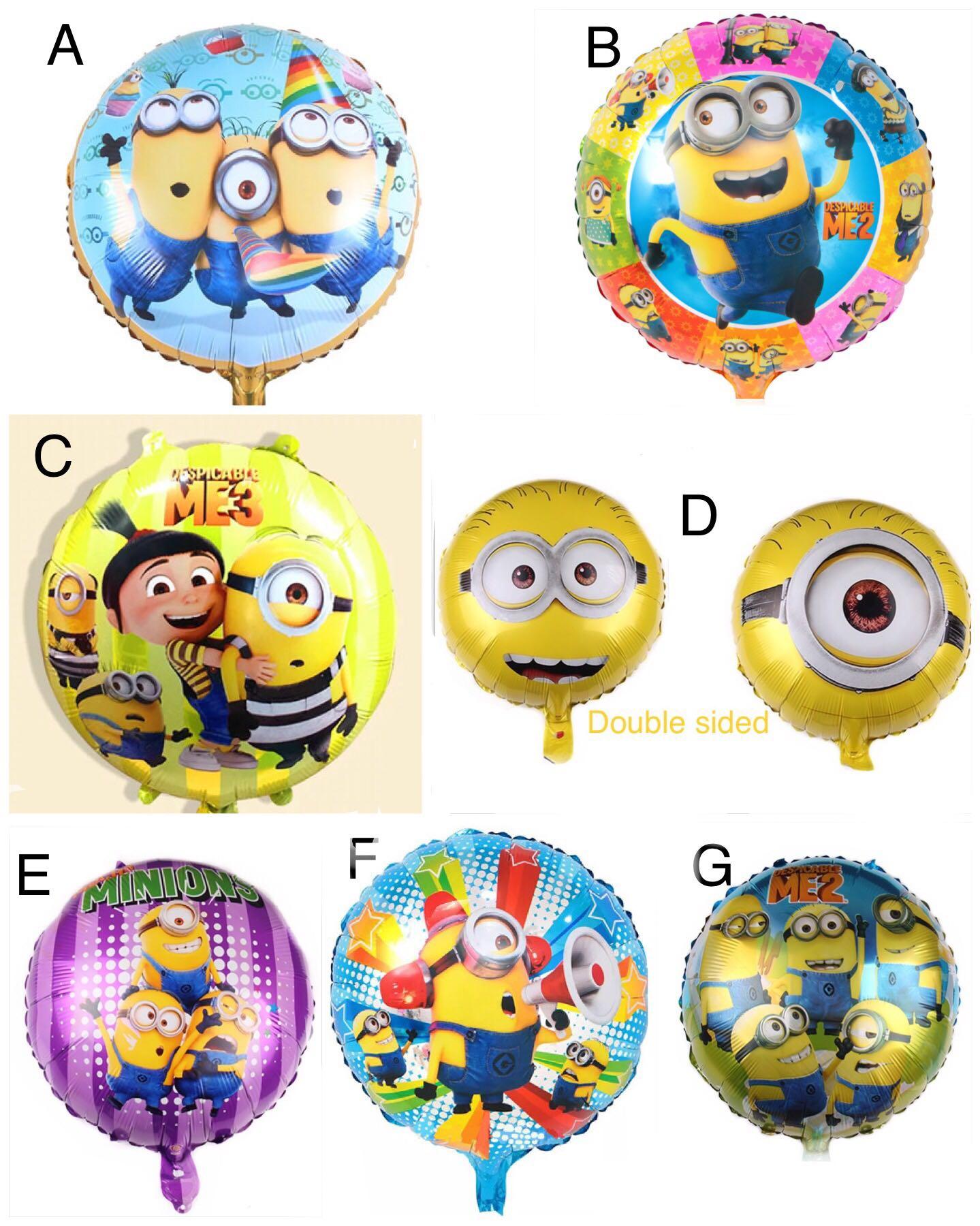 Minions Theme Balloons & Party Supplies, Hobbies & Toys, Toys & Games ...