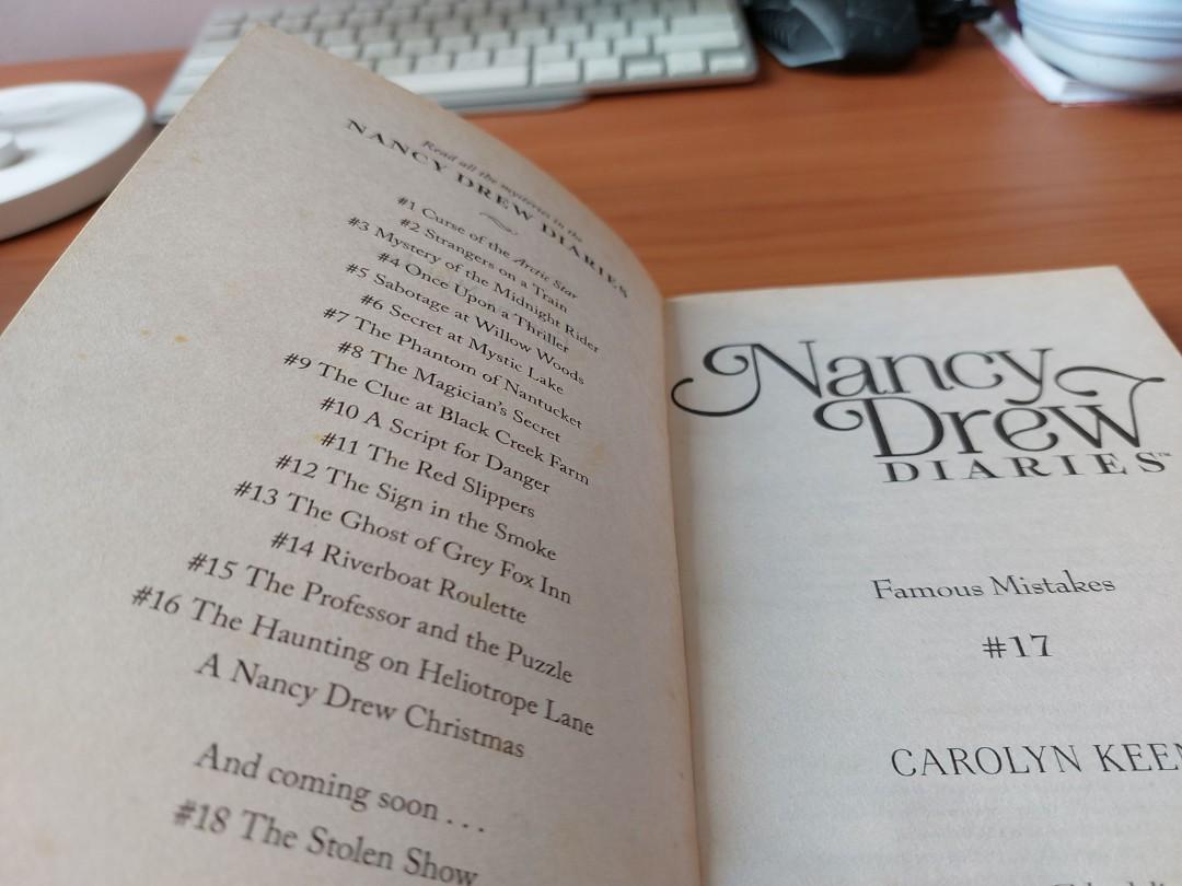 Nancy Drew Diaries - The Stolen Show / Famous Mistakes, Hobbies & Toys ...
