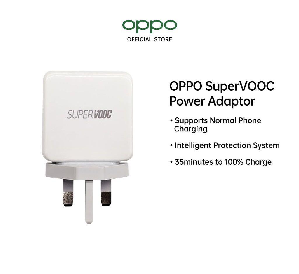 Oppo SuperVooc 50W 3 Pin Adaptor, Mobile Phones & Gadgets, Mobile ...
