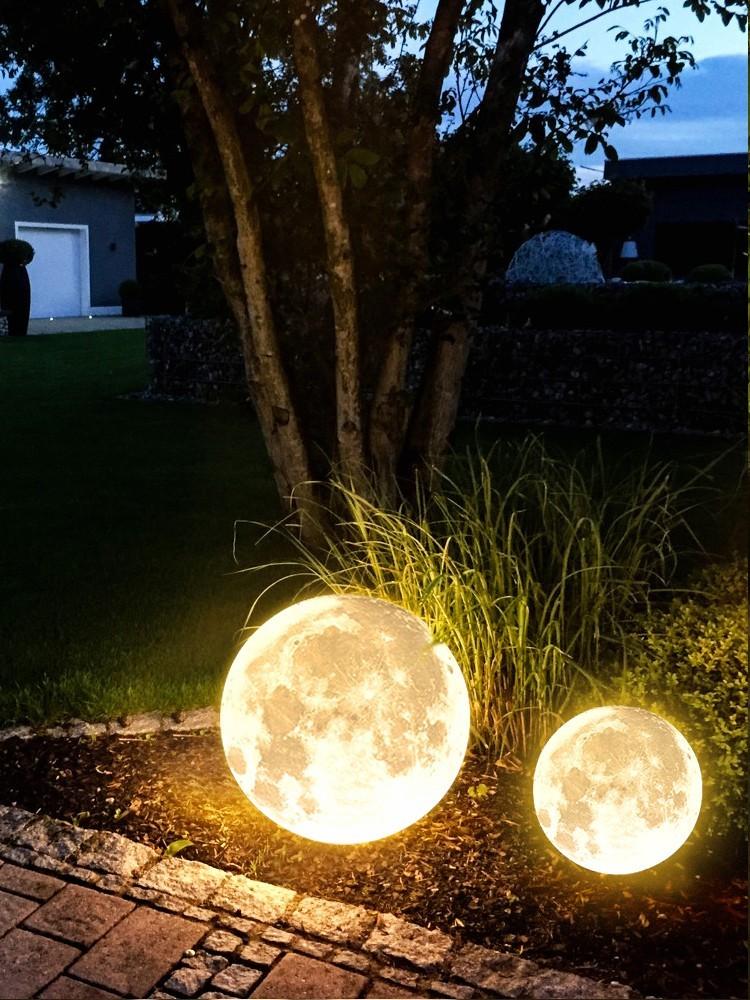 outdoor moon shape light, Furniture & Home Living, Lighting & Fans ...