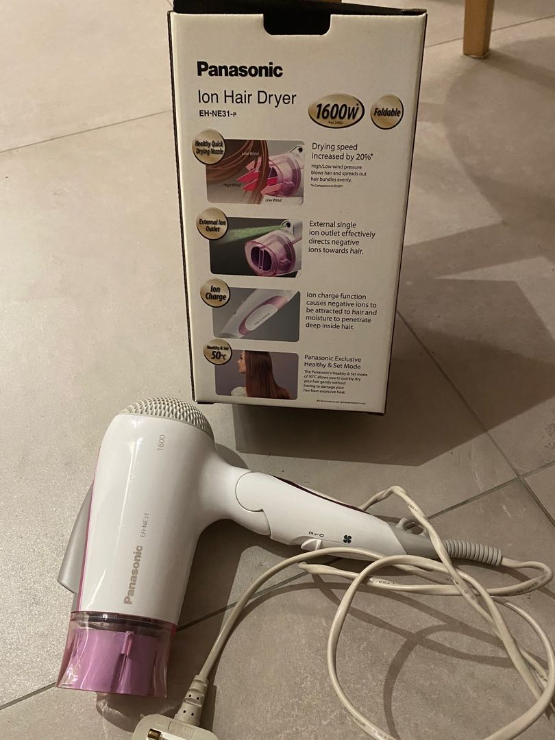 Panasonic Ion Hair Dryer, Beauty & Personal Care, Hair on Carousell