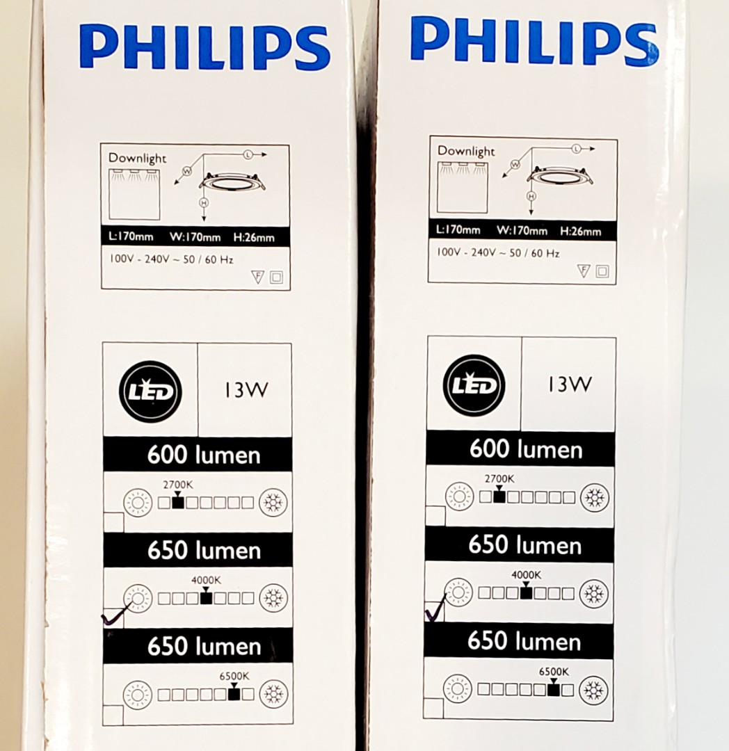 Philips 飛利浦LED 簿身 天花 筒燈 slimlit 59512, 傢俬＆家居, 燈飾及風扇, 燈飾 - Carousell