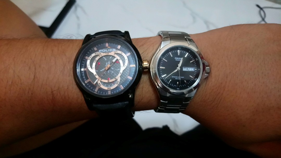Police & casio watch, Men's Fashion, Watches & Accessories, Watches on ...
