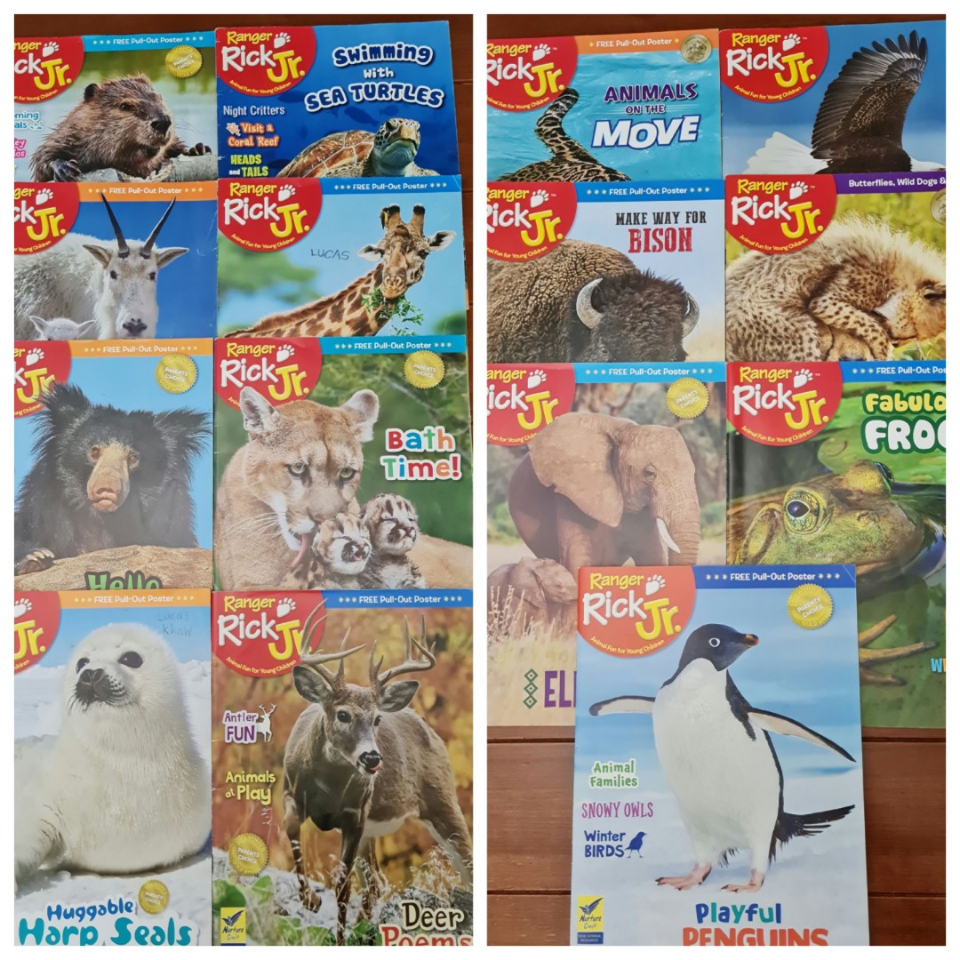 Ranger Rick Jr Animal Fun Magazines for Young Children/Kids (Issue Year ...