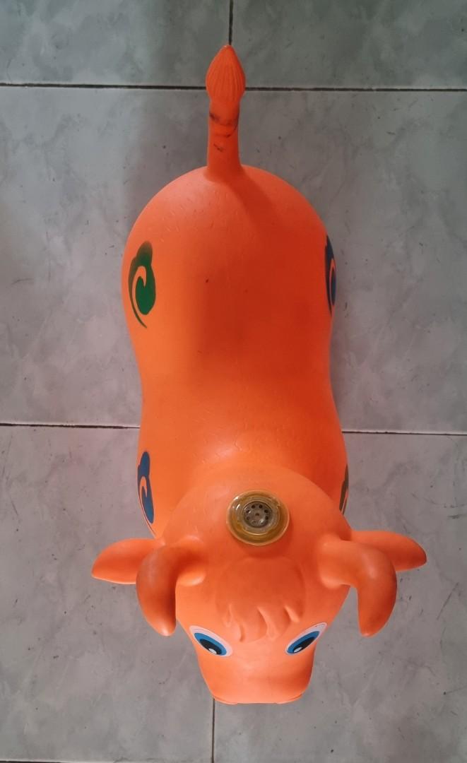 Rubber Cow Jumping Toy for kids, Hobbies & Toys, Toys & Games on Carousell