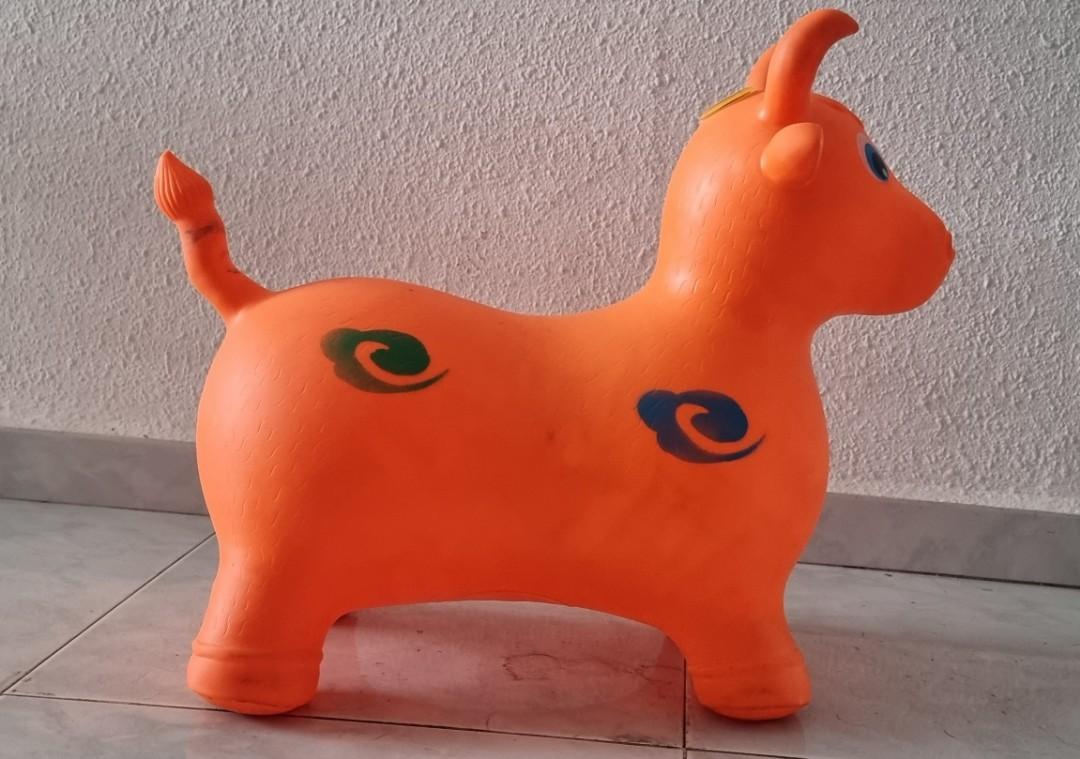 Rubber Cow Jumping Toy for kids, Hobbies & Toys, Toys & Games on Carousell