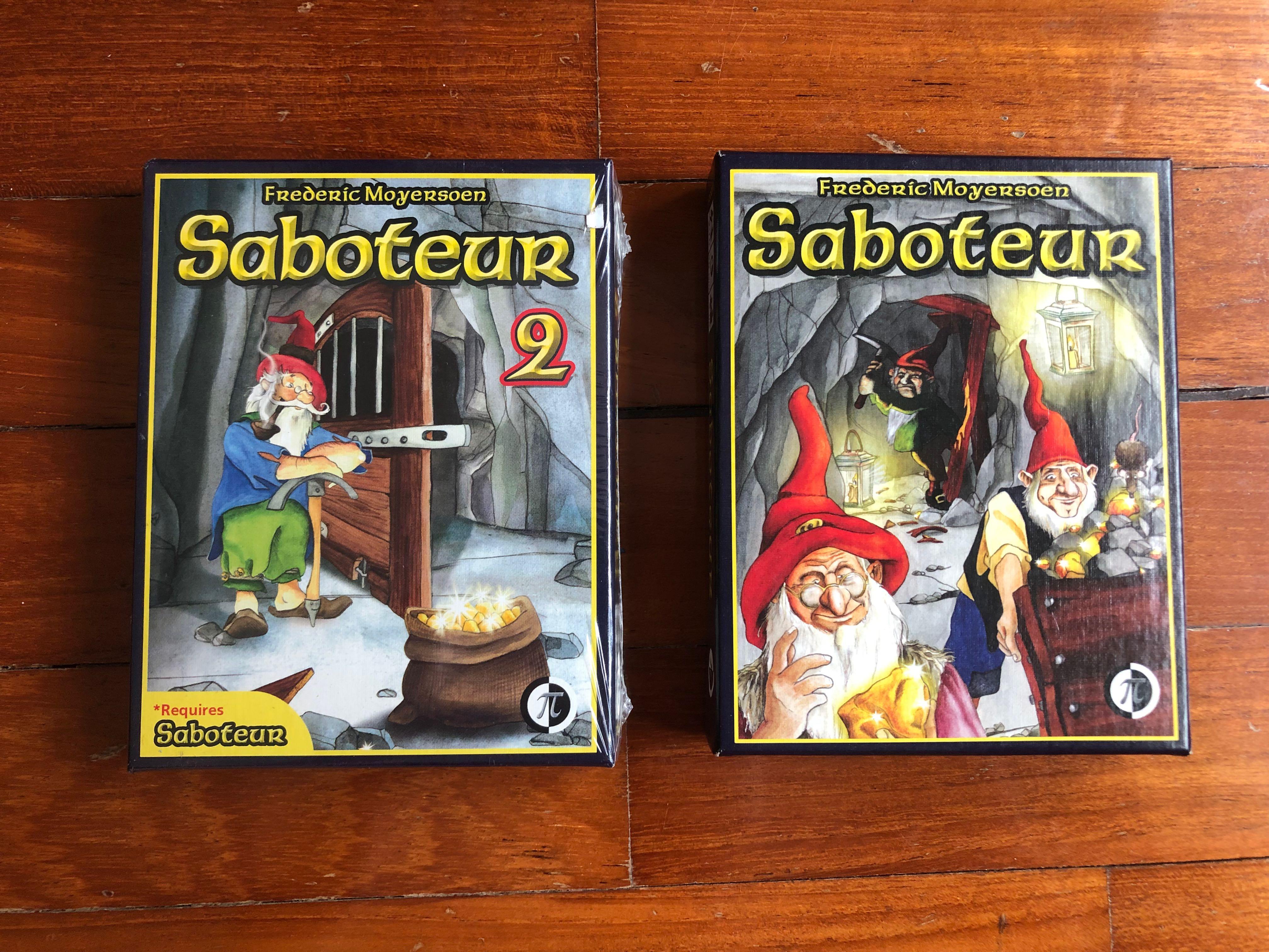 Saboteur 1 & 2 board game, Hobbies & Toys, Toys & Games on Carousell