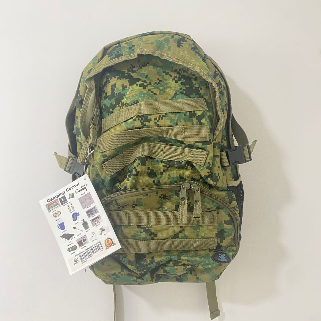 SAF Army Pixelized backpack by DG soldier talk, Men's Fashion, Bags ...