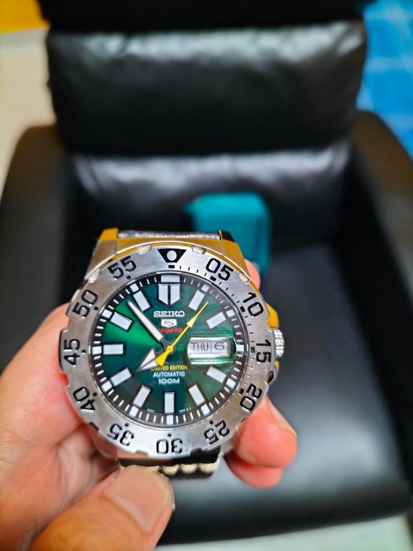 Seiko Mini Green Monster.Limited Edition, Men's Fashion, Watches ...