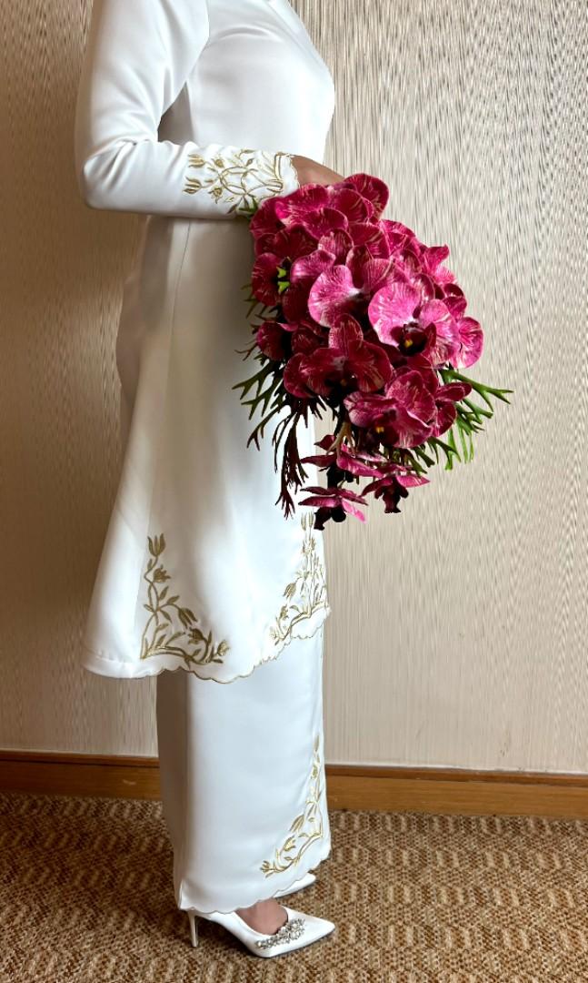 Sewa Baju Nikah Sanding Pengantin Full Set, Women's Fashion, Muslimah ...