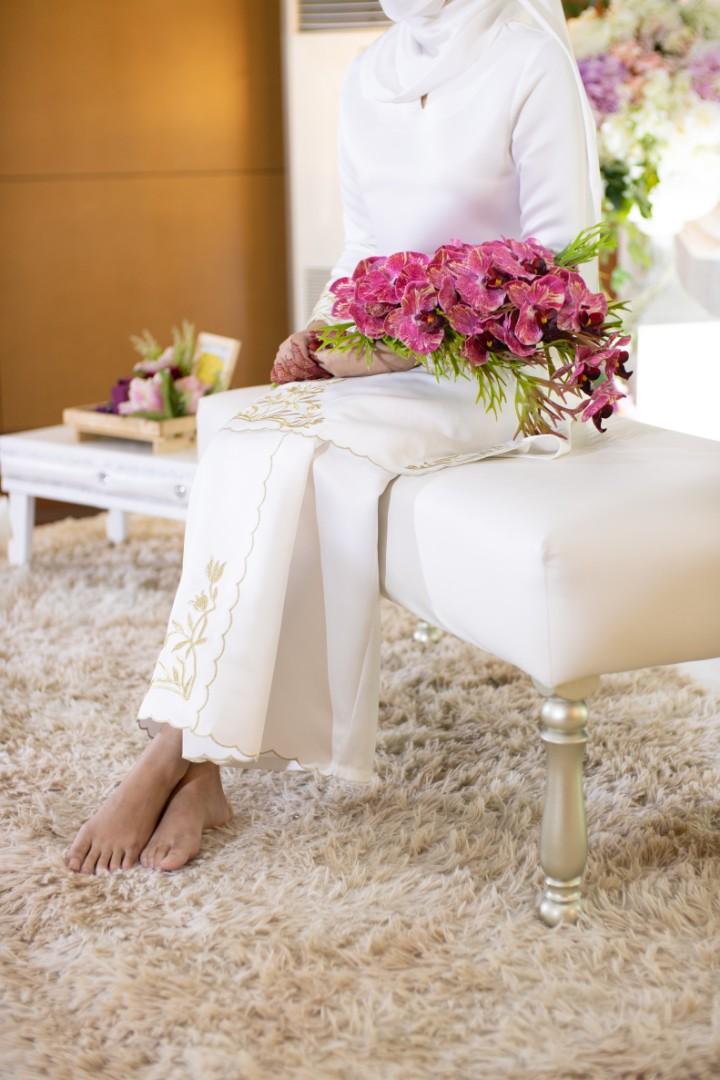 Sewa Baju Nikah Sanding Pengantin Full Set, Women's Fashion, Muslimah ...