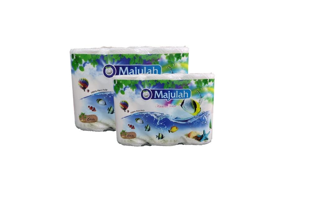 [SG STOCK] Majulah Kitchen Towel | Kitchen Paper Roll - 6 Roll / pkt x ...