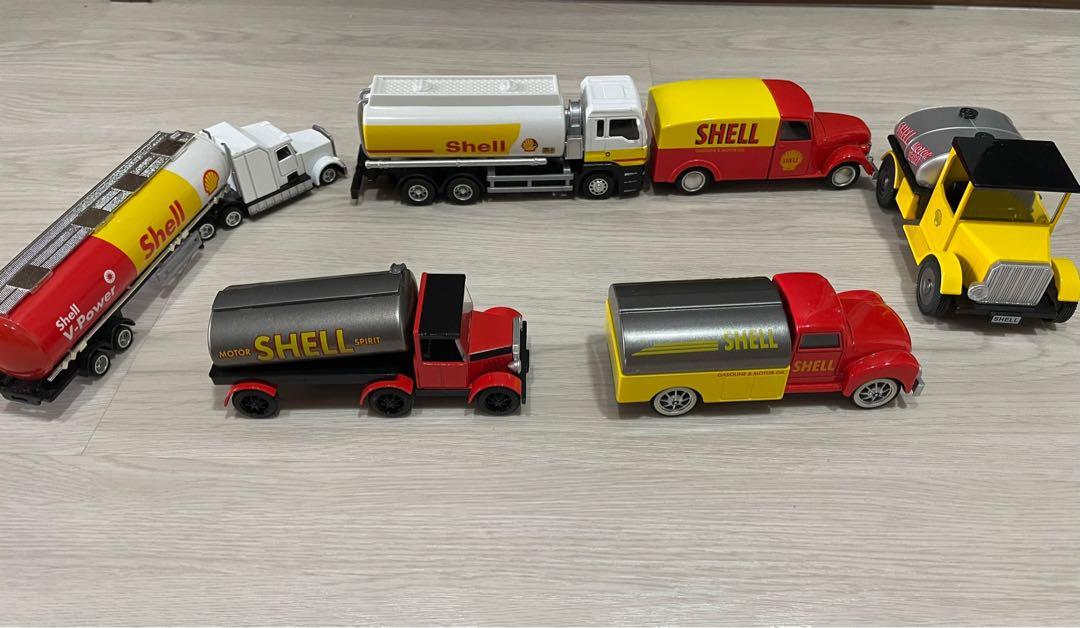Shell toy trucks( set of 6), Hobbies & Toys, Toys & Games on Carousell