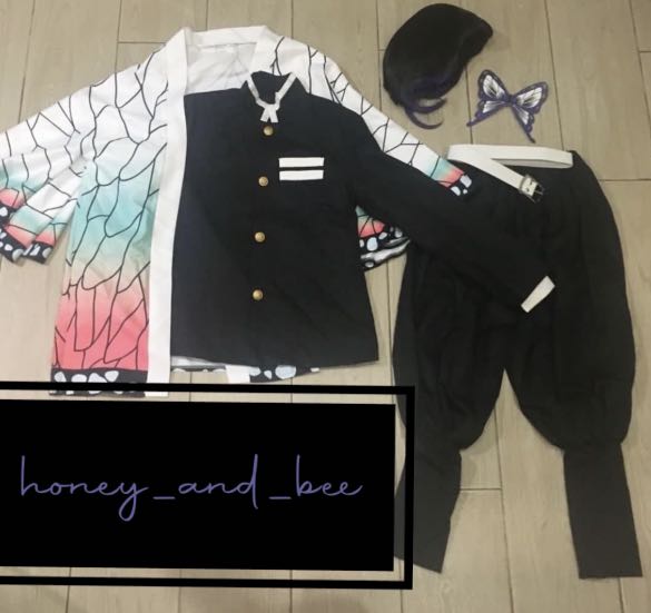 Shinobu Kocho Kimetsu No Yaiba Demon Slayer Cosplay Costume Set, Women ...