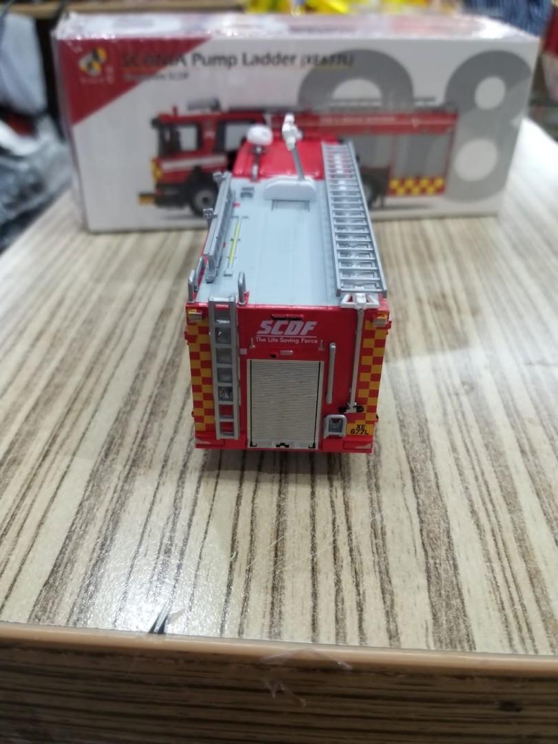 Singapore SCDF SCANNIA PUMP LADDER XE677L MODEL 1/76, Hobbies & Toys, Toys & Games on Carousell