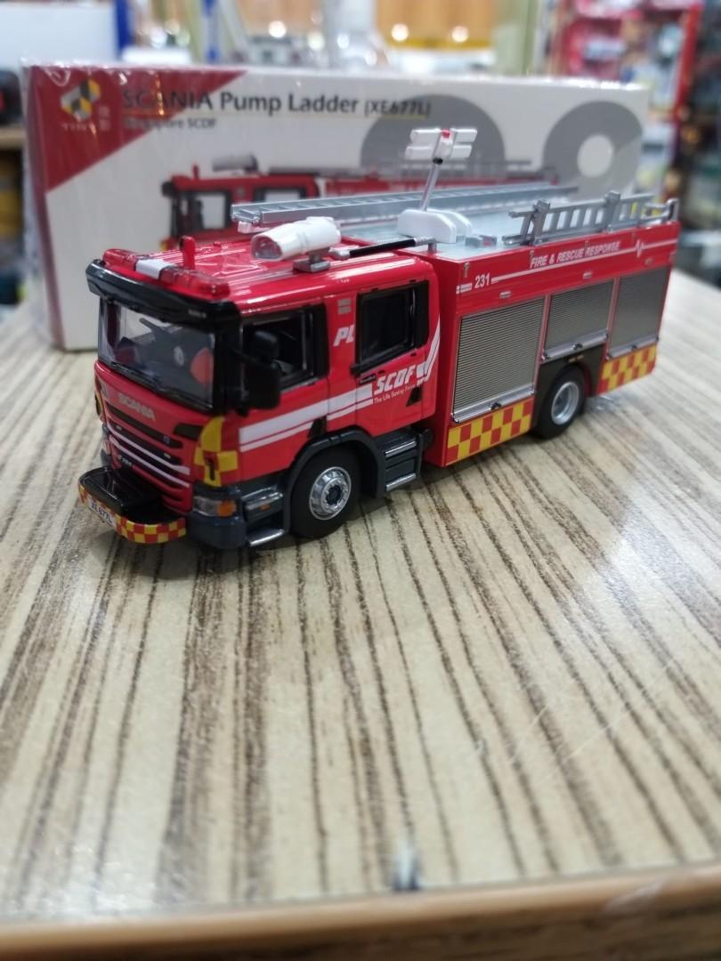 Singapore SCDF SCANNIA PUMP LADDER XE677L MODEL 1/76, Hobbies & Toys, Toys & Games on Carousell